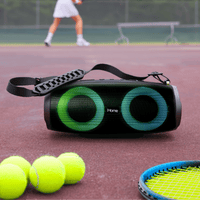 Bluetooth Speaker Boombox with FM Radio and Color Changing Lights - (i