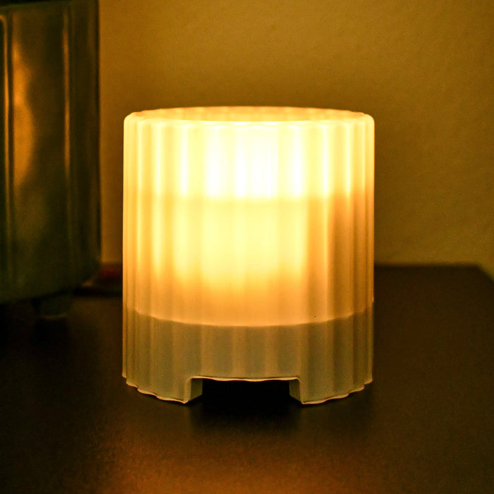 Flameless Candle with Bluetooth Speaker, LED Candle with Rechargeable