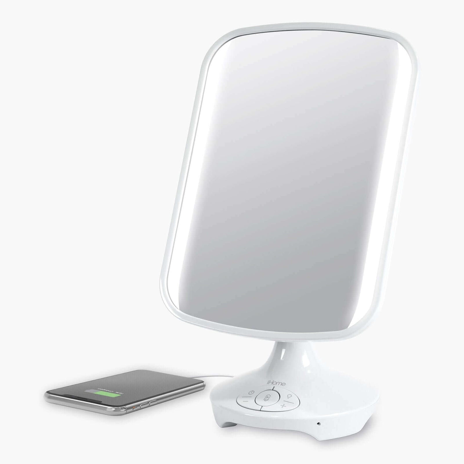 Lighted Makeup Mirror with Bluetooth Speaker & USB Charging (iCVBT3)