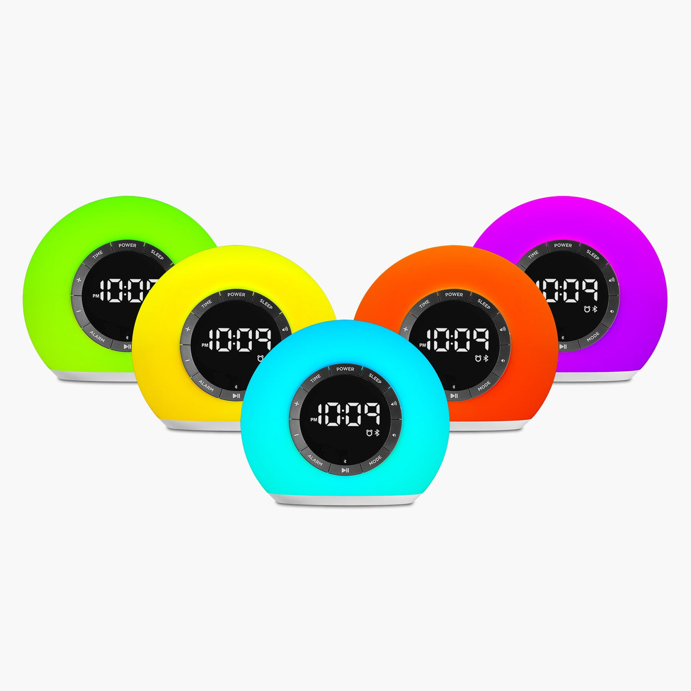 Sunrise Alarm Clock Radio with Bluetooth Speaker and Color Changing La